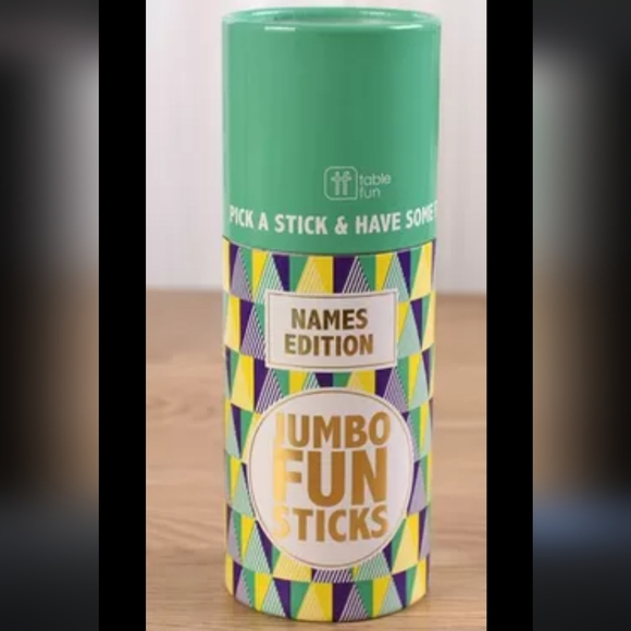 Table Fun | Toys | Jumbo Fun Sticks Game Names Edition | Poshmark